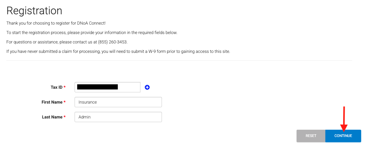 API: Creating DNoA Connect Payer Portal Credentials